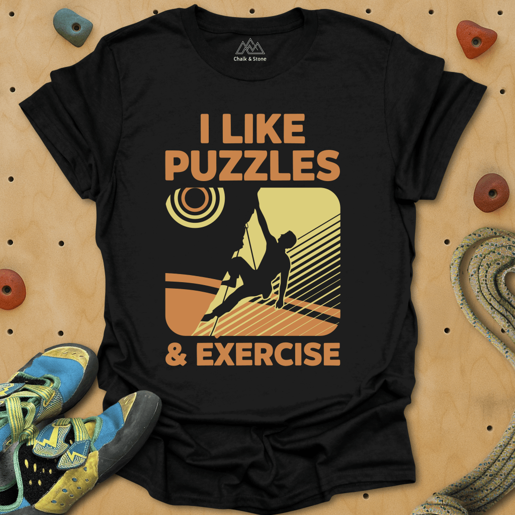 I Like Puzzles & Exercise Tee – Chalk & Stone