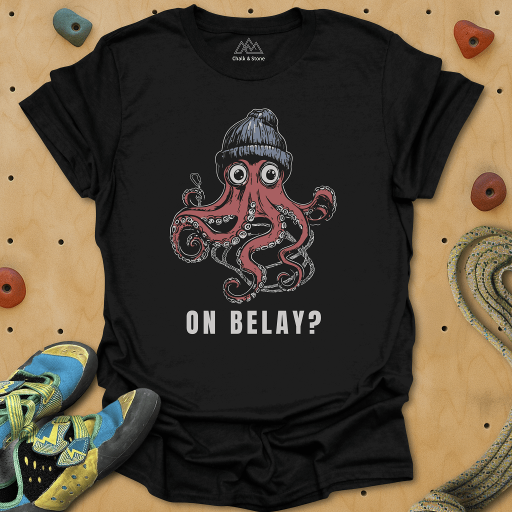 On Belay Octo Tee – Chalk & Stone