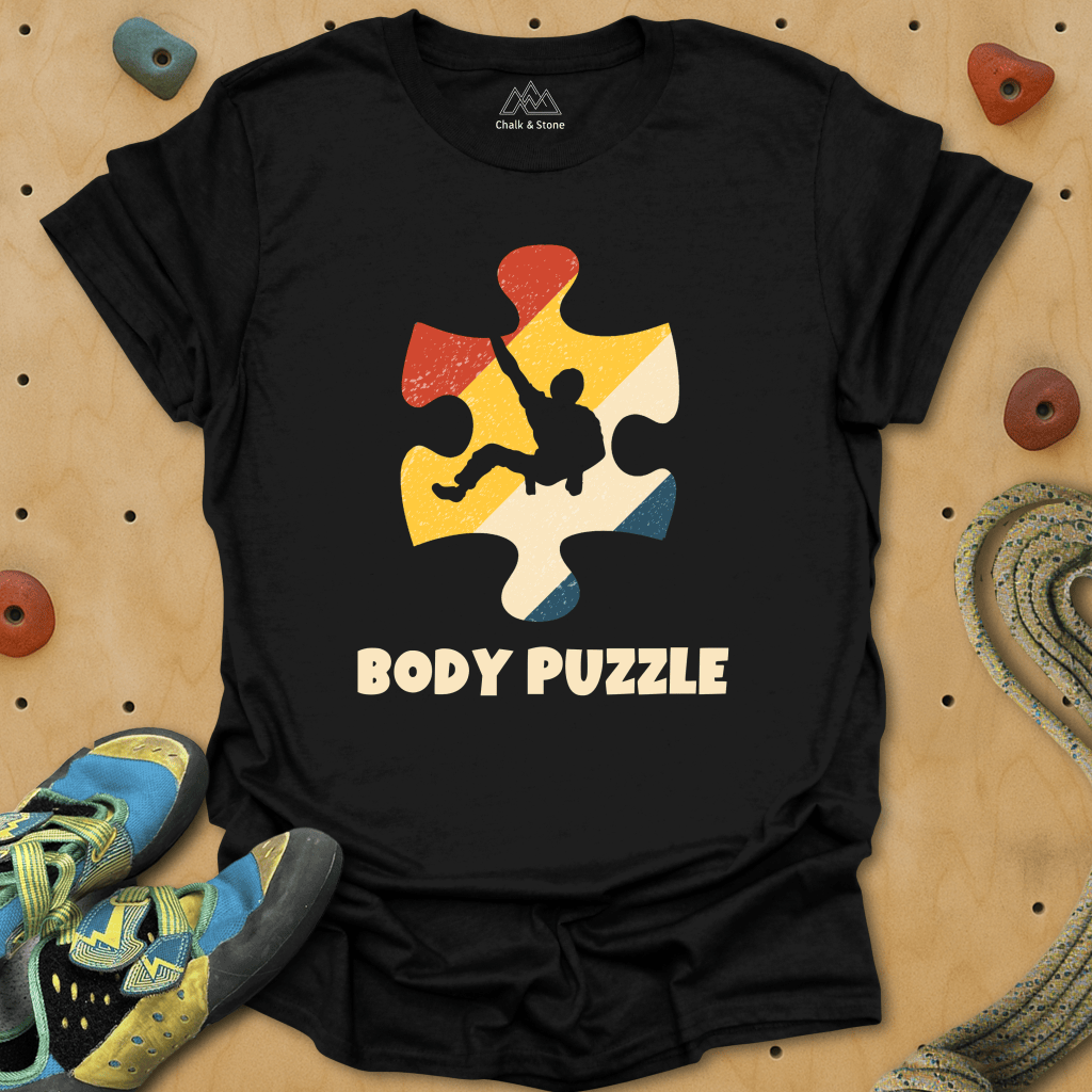 Body Puzzle Tee – Chalk & Stone